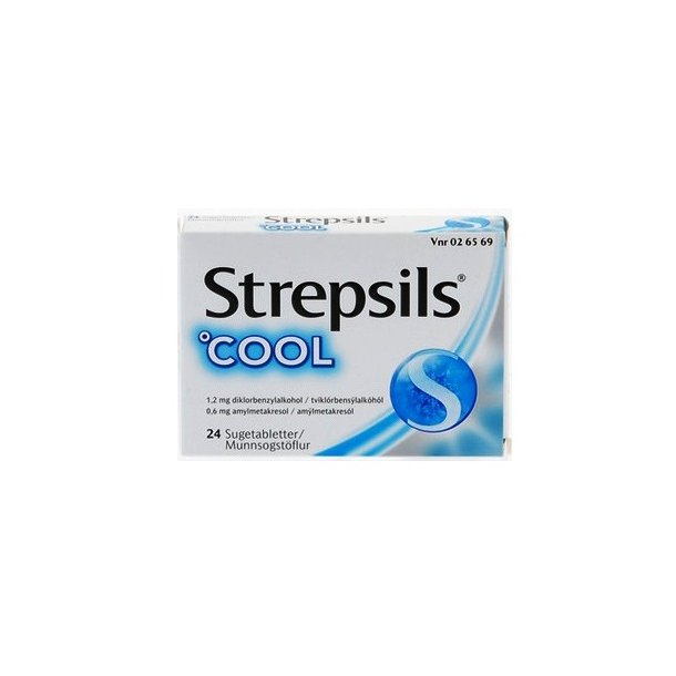 Strepsils Cool Sugetabletter - 24 stk. | Ondt i halsen | håndkøbsmedicin